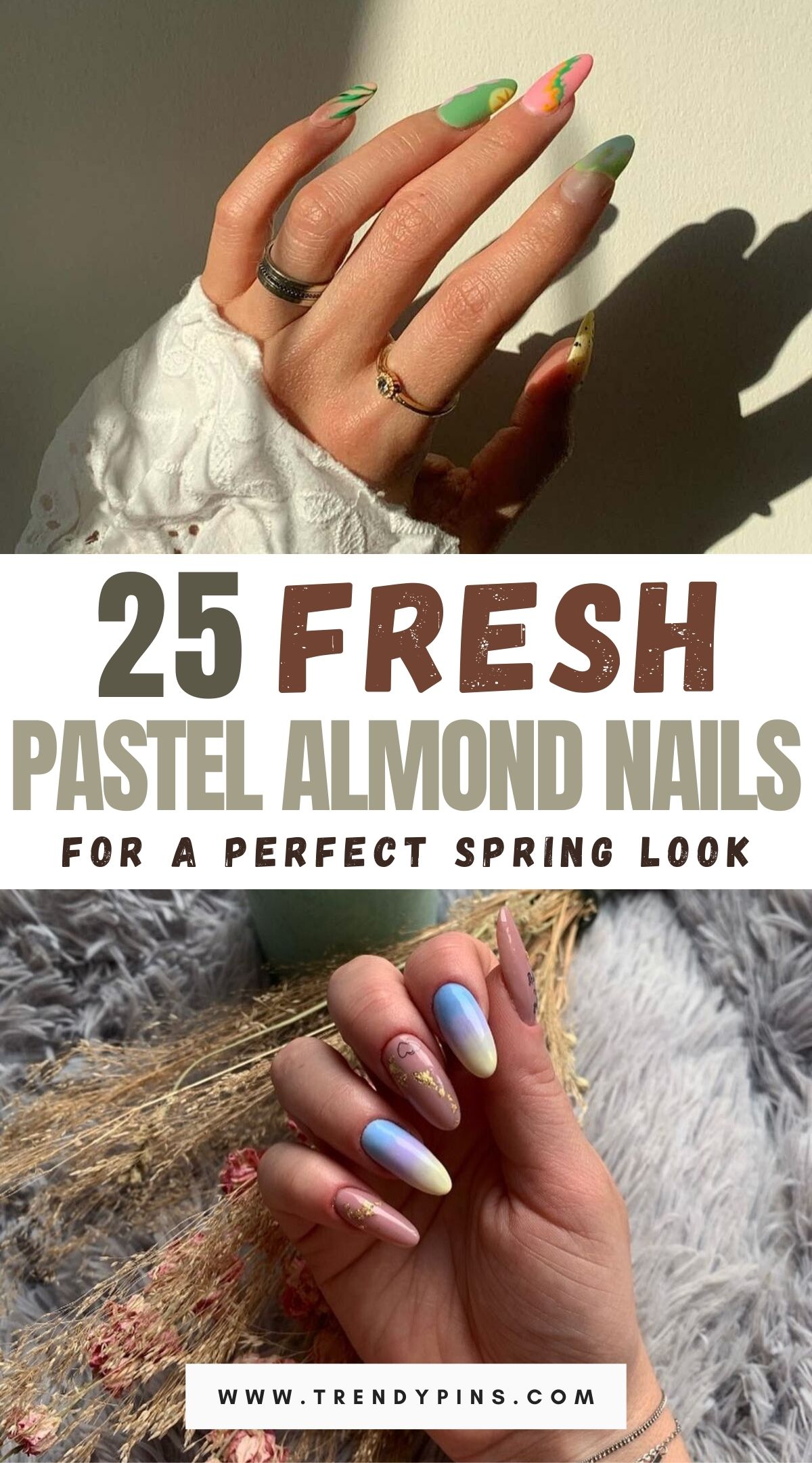 25 Fresh Almond Spring Nail Ideas with Pastel Colors to Start the Year ...