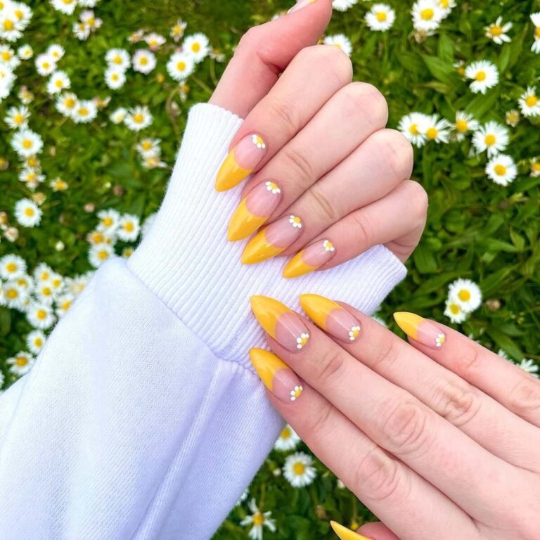 26 Beautiful Spring French Tip Nails with Florals and Pastels for a ...