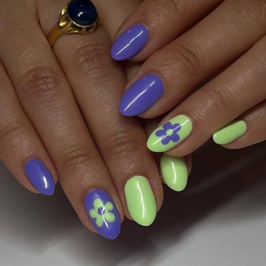 28 Elegant Spring Nail Designs in Lavender and Mint Green to Try Now