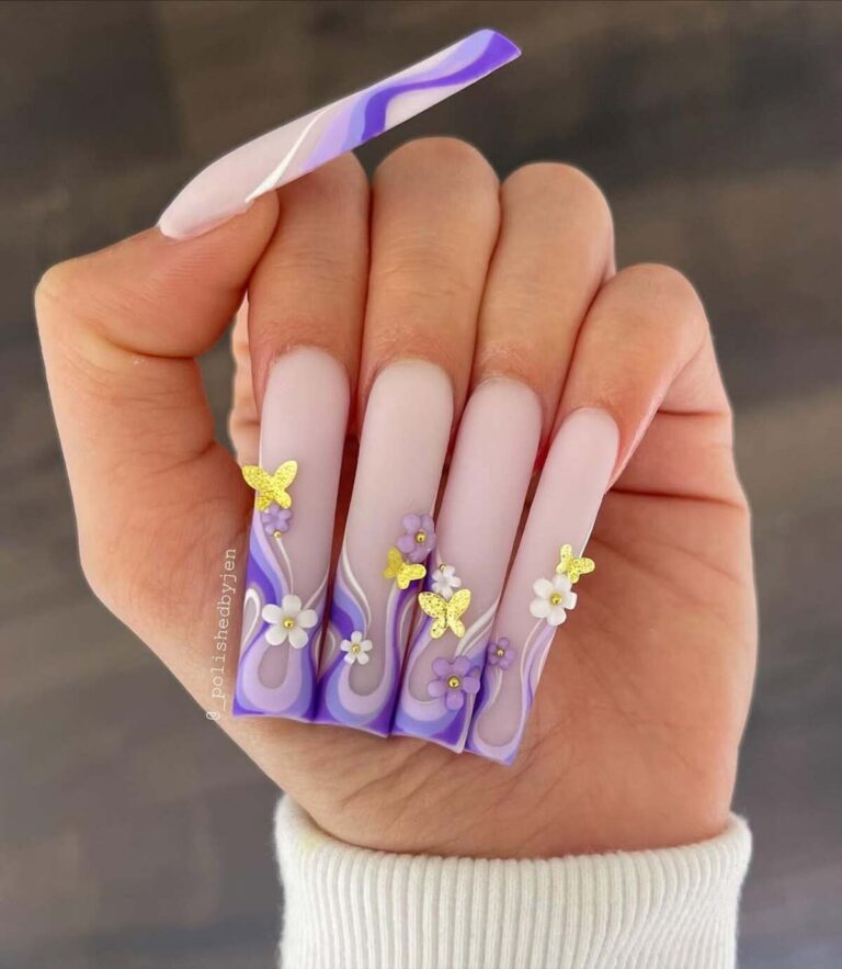 28 Matte Spring Nail Ideas Featuring Soft Blue and Nude Shades