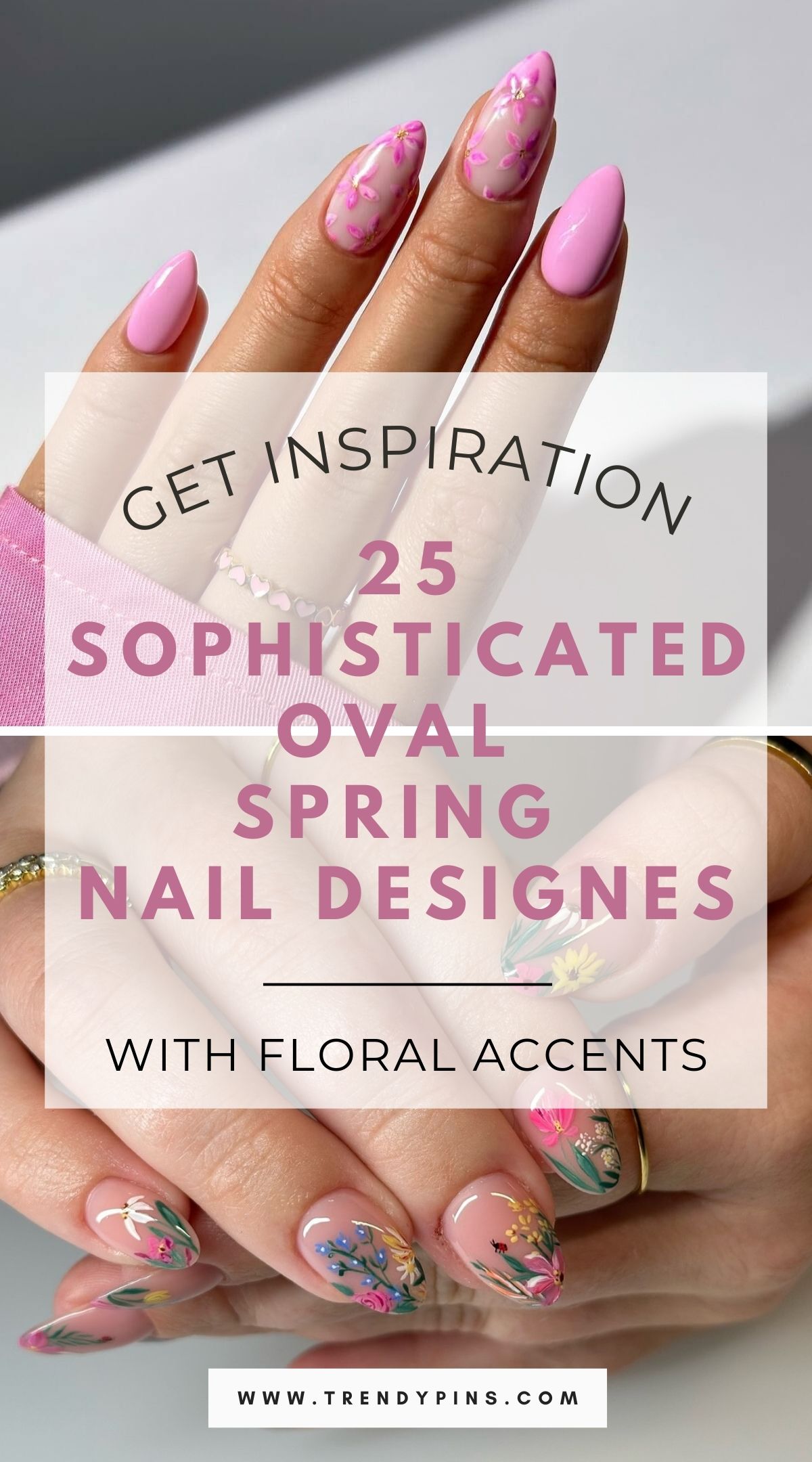 25 Gorgeous Oval Nails with Floral Accents Perfect for Spring 2025