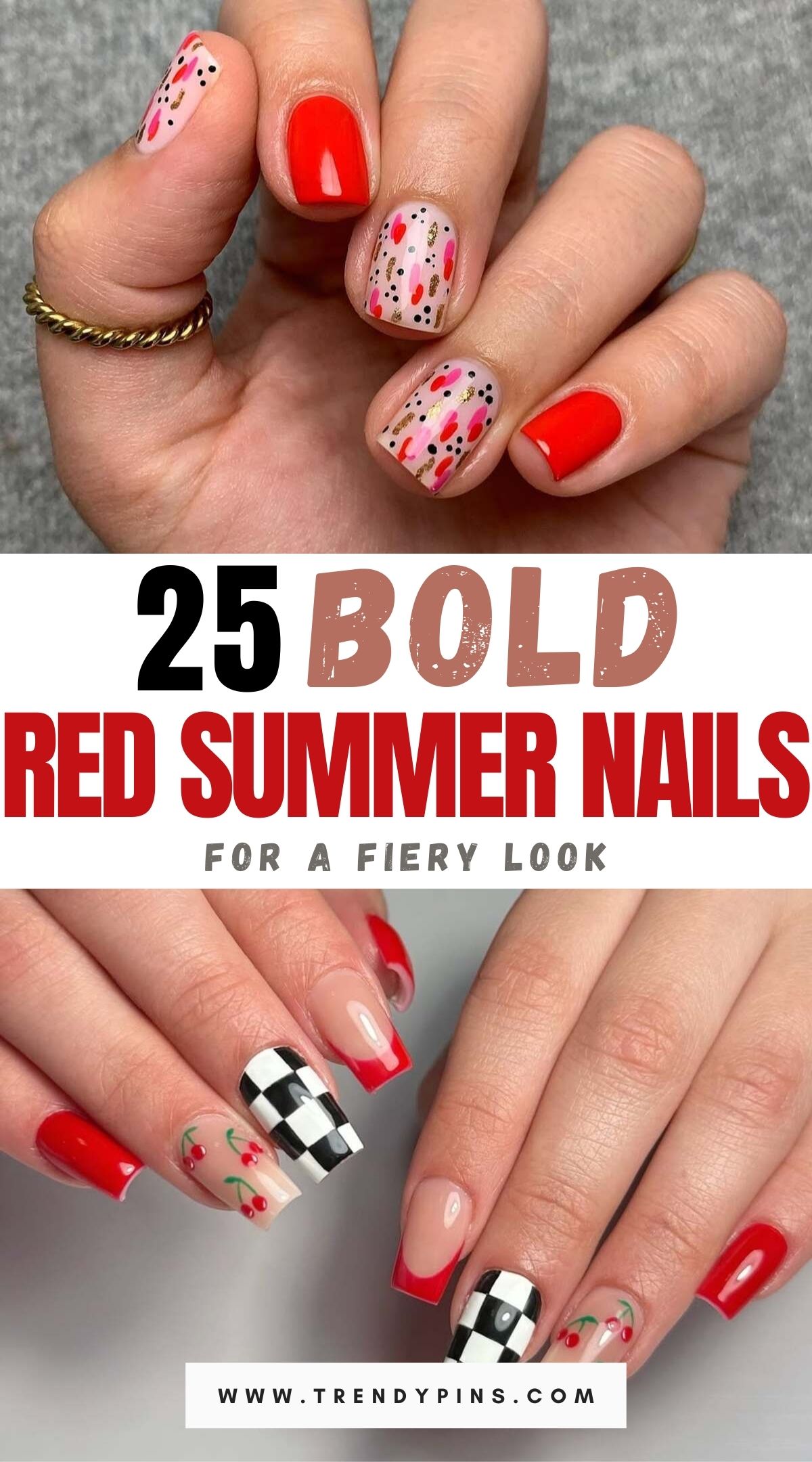 25 Stunning Red Nail Designs to Rock this Summer