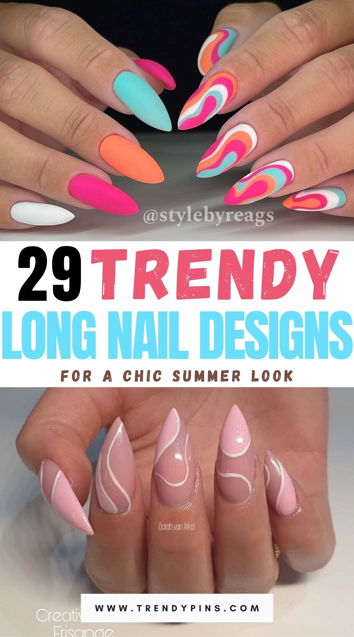 29 Stunning Long Summer Nail Ideas to Elevate Your Style