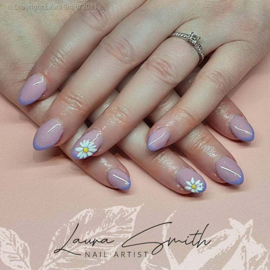 26 Almond Spring Nails in Soft Pink and Lavender for a Delicate Look
