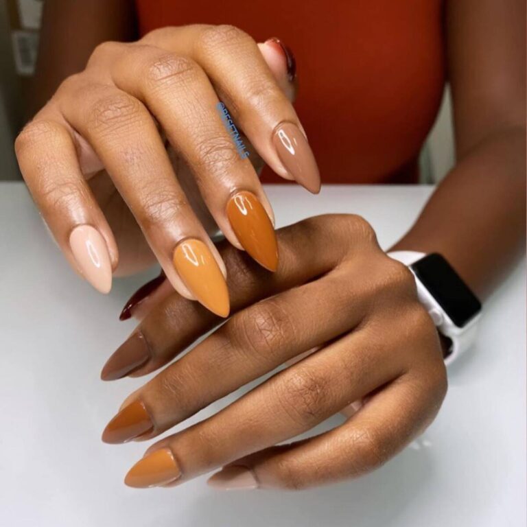 25 Stunning Fall Nail Colors Perfect for Brown Skin Tones