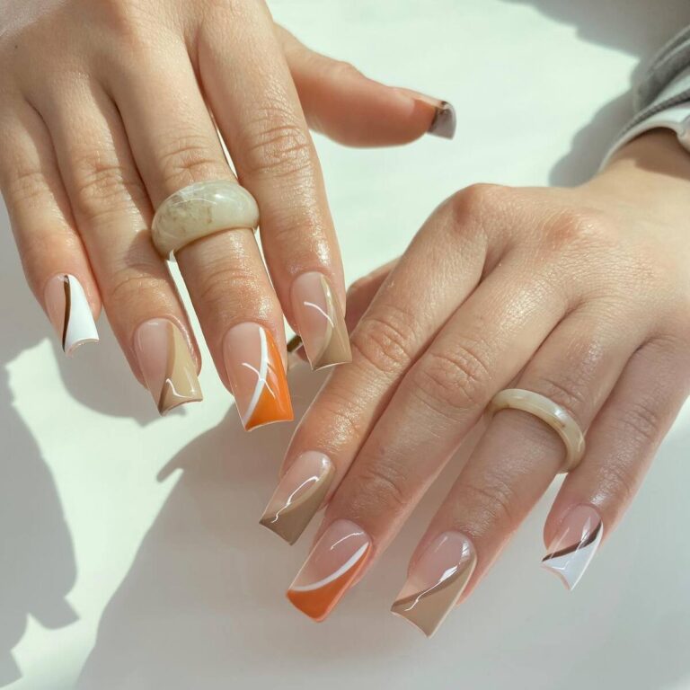 26 Stunning Fall French Square Nails Ideas to Inspire Your Next Manicure