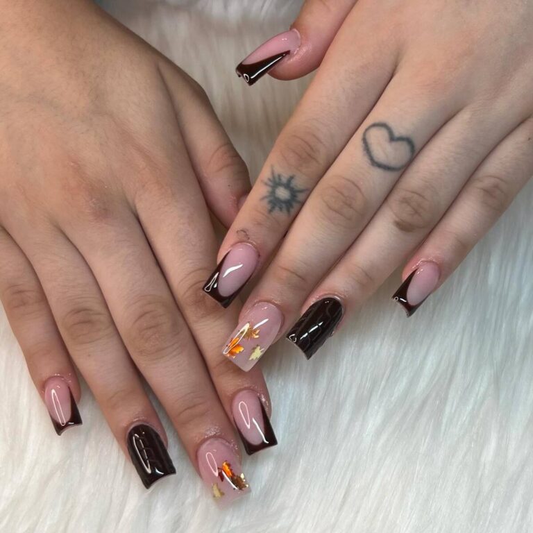 26 Stunning Fall French Square Nails Ideas to Inspire Your Next Manicure